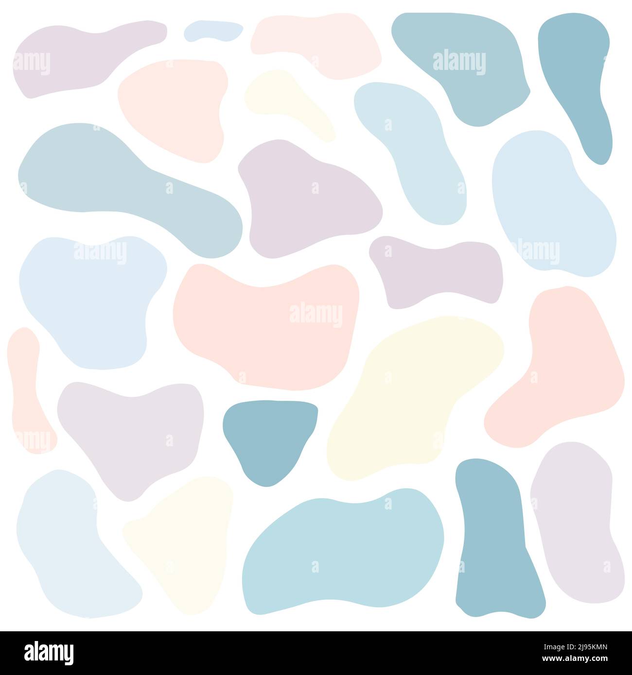 Vector pastel colors various abstract shapes. Cute Boho nursery clipart ...