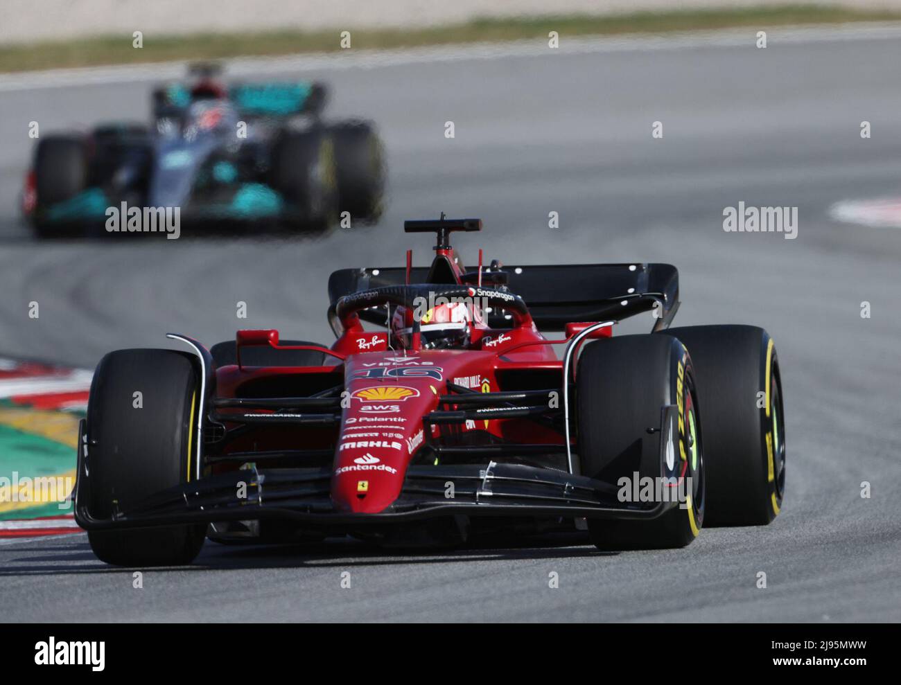 Barcelona, Spain. 20th May, 2022. Charles Leclerc (MON) Ferrari F1-75 ...