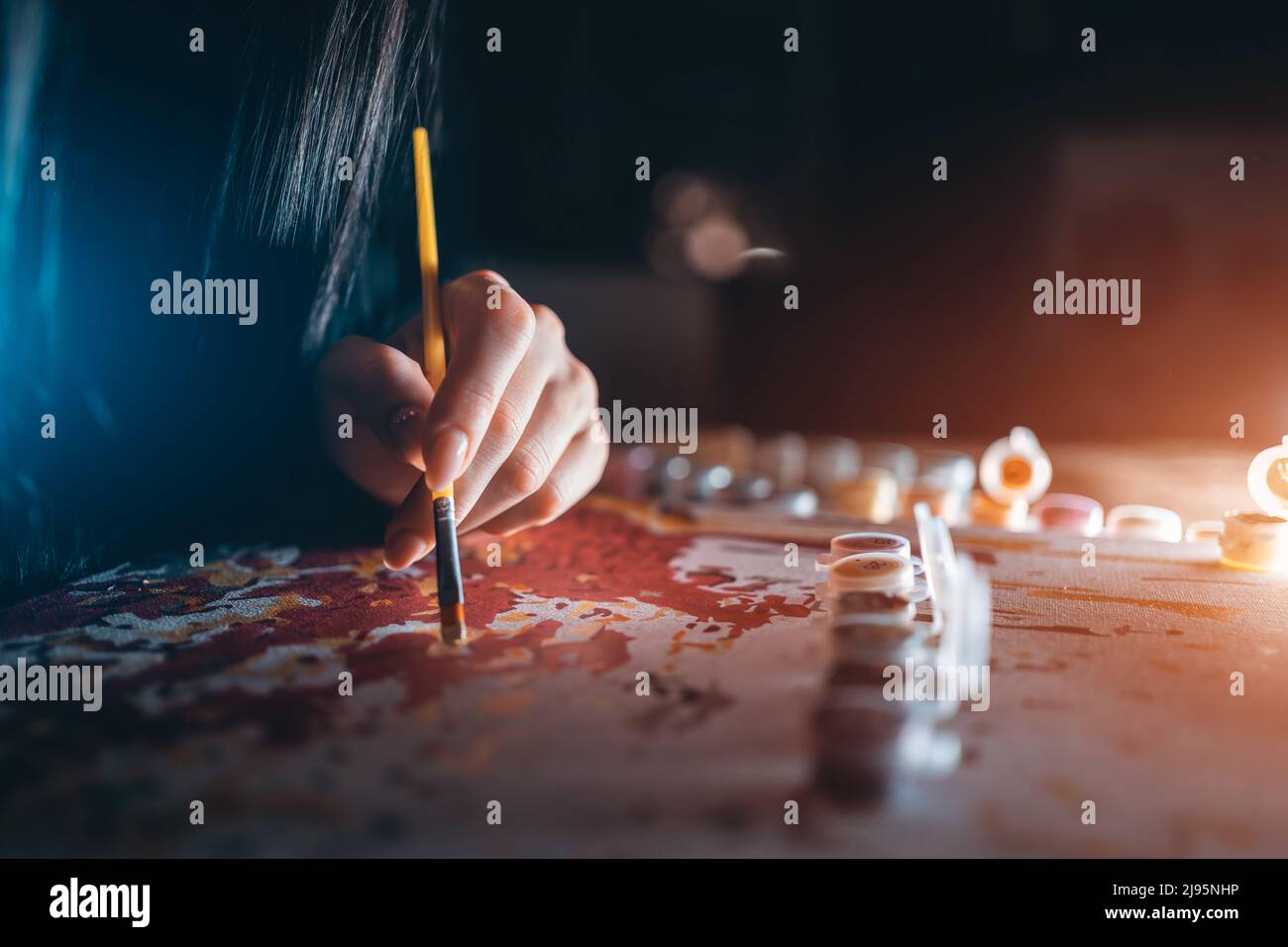 Person painting drawing hi-res stock photography and images - Alamy