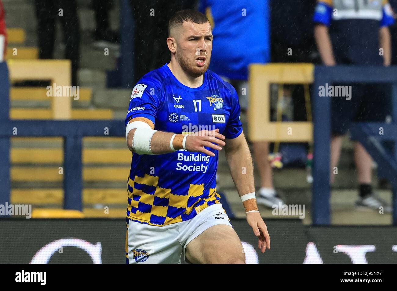 Cameron Smith of Leeds Rhinos during pre-game warm up Stock Photo - Alamy