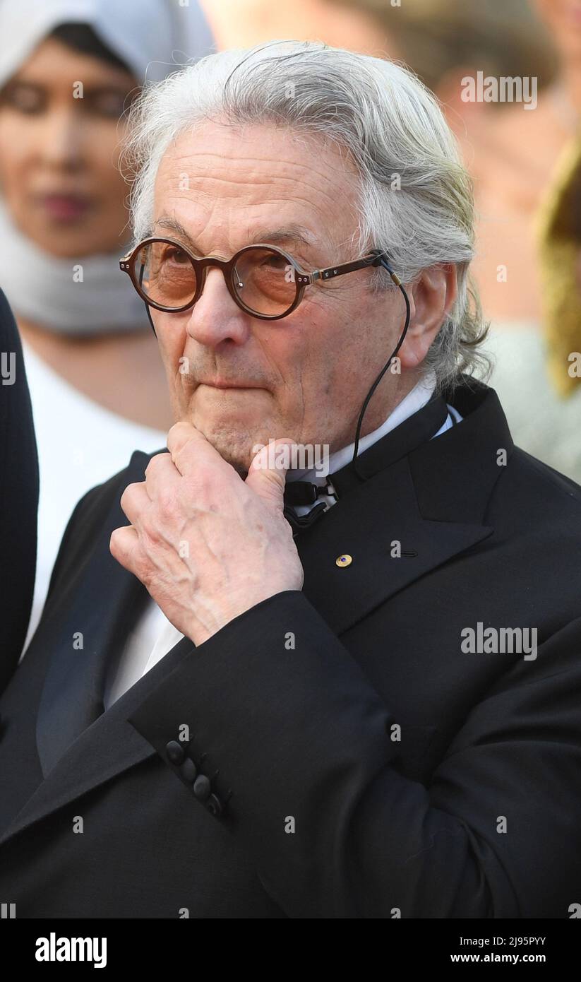 Cannes, France. 20th May, 2022. Australian director George Miller attends the premiere of Three ...