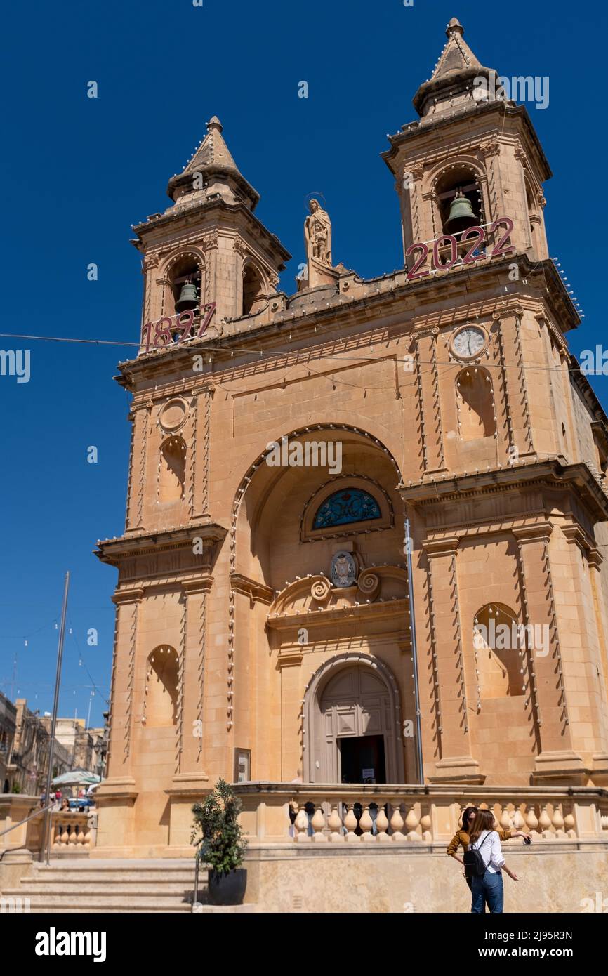 Church of Our Lady of Pompei, Marsaxlokk, Malta Stock Photo - Alamy