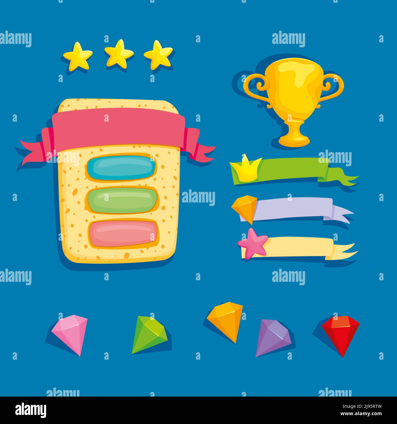 Vector game element. Collection icon design for game, ui, banner ...