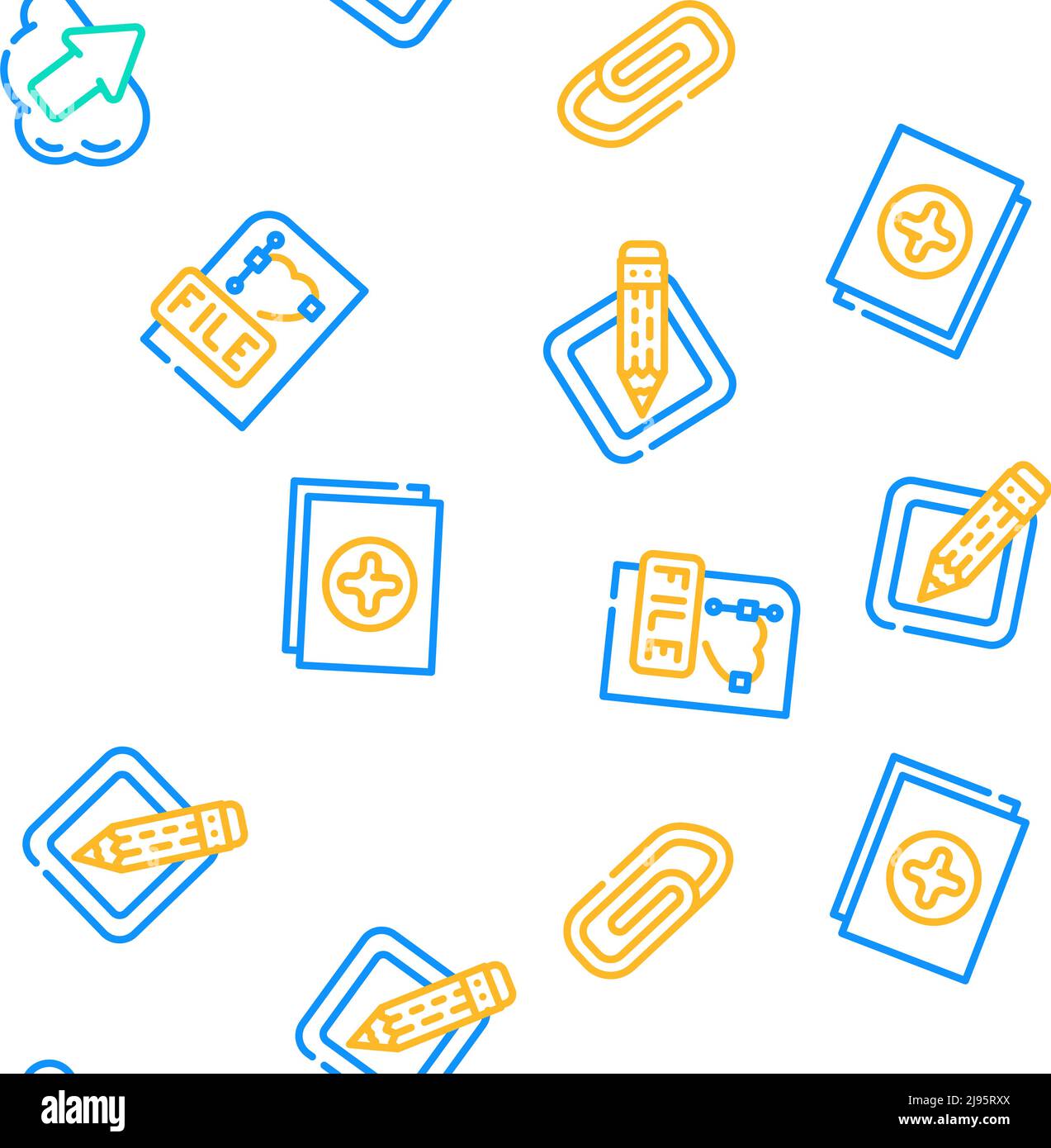 File Computer Digital Document Icons Set Vector Stock Vector Image ...