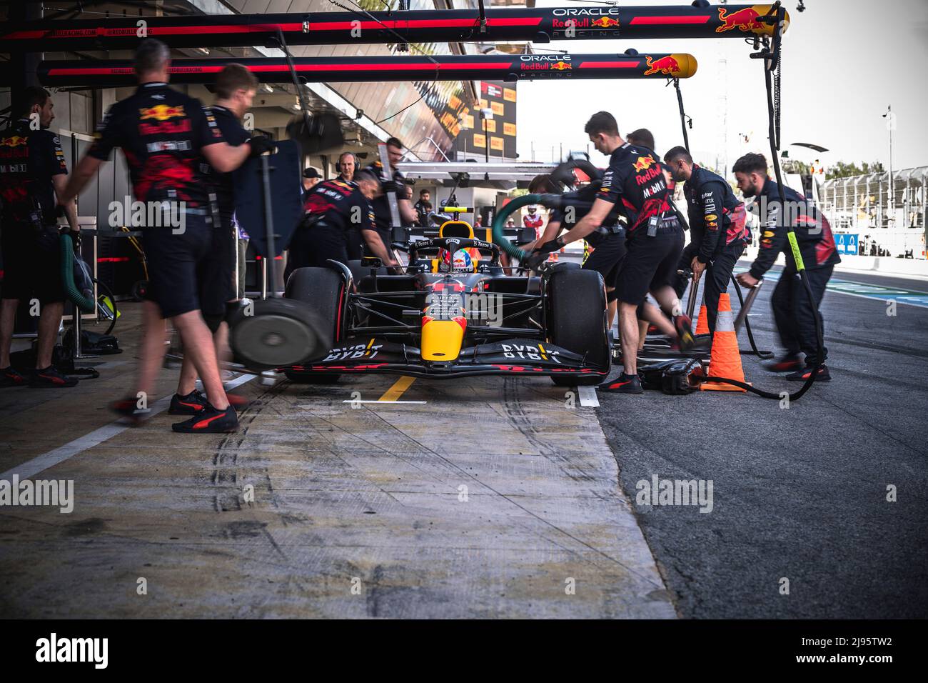 Barcelona, Spain. , . SERGIO PEREZ (MEX) from team Red Bull Racing in ...
