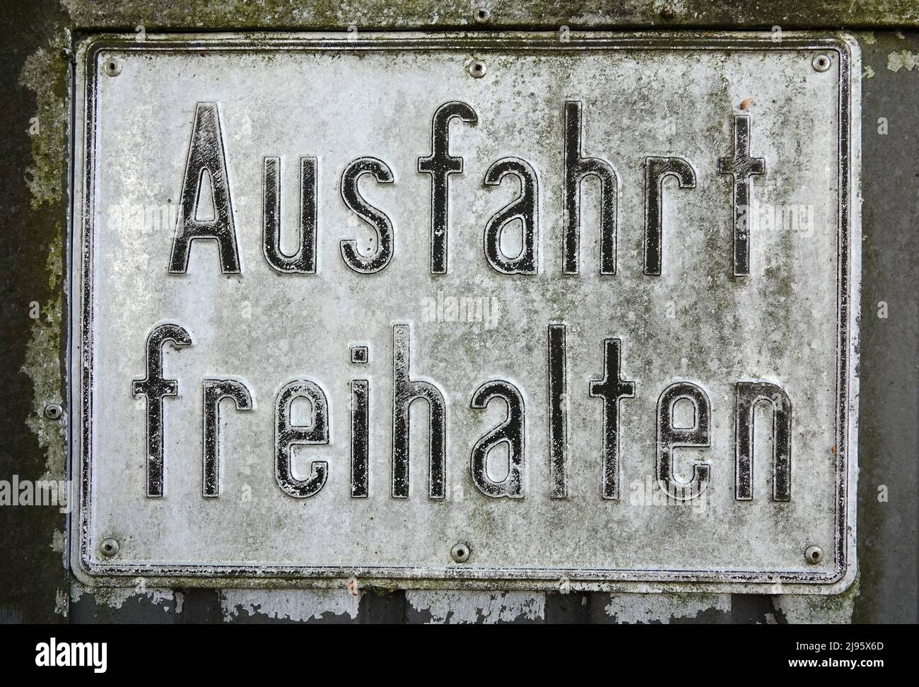 German exit sign hi-res stock photography and images - Alamy
