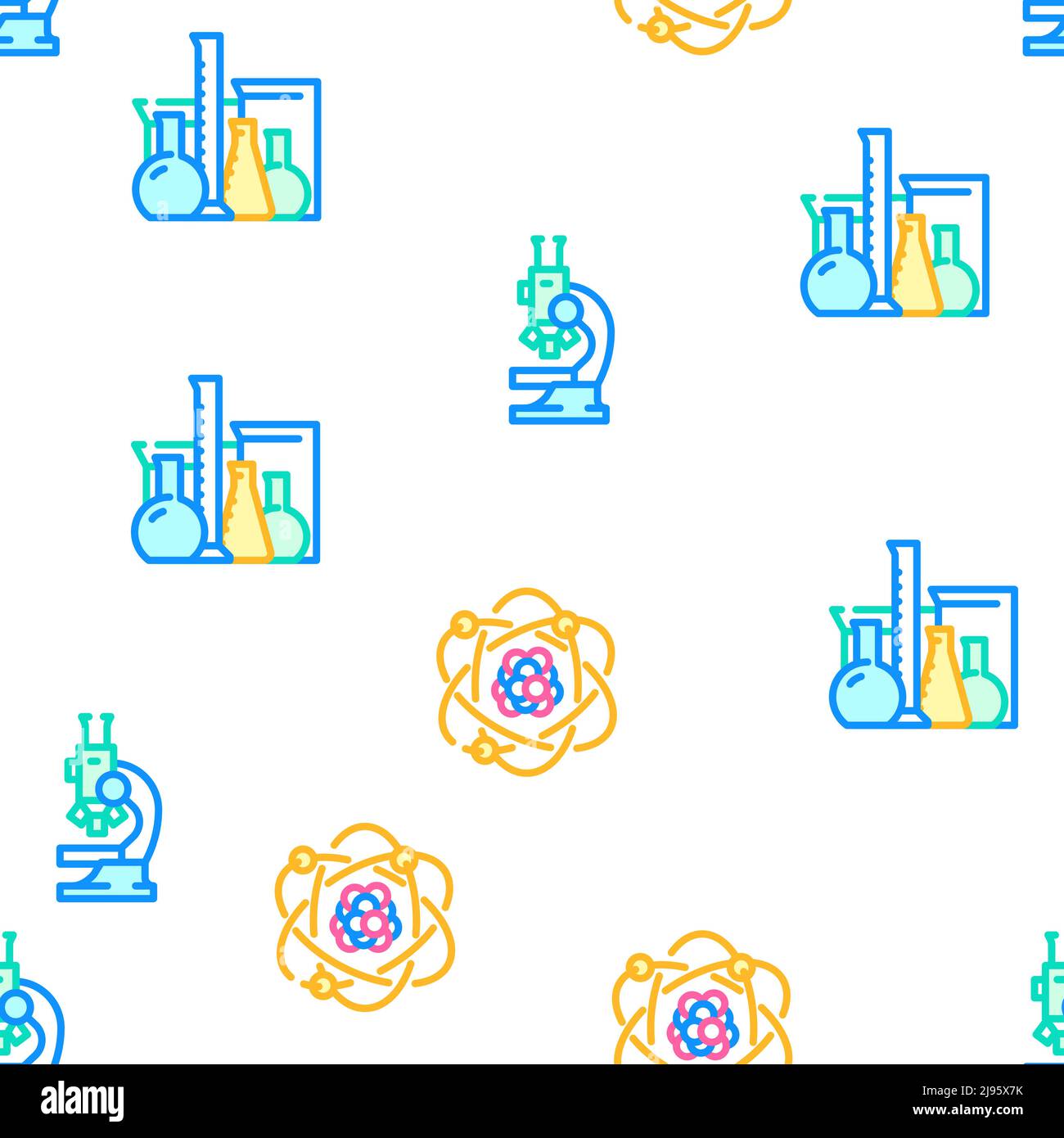 Stem Engineer Process And Science Icons Set Vector Stock Vector Image ...
