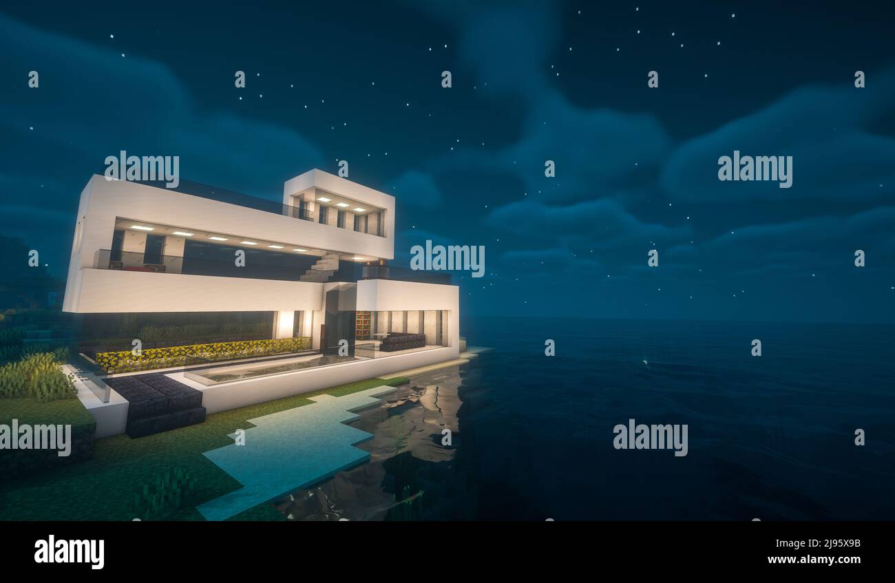 Minecraft Game – May 5 2022: Sample of Modern house design in Minecraft ...