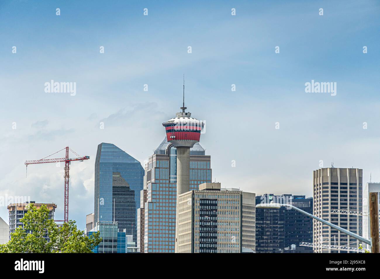 Calgary City business district downtown skyline buildings Stock Photo ...