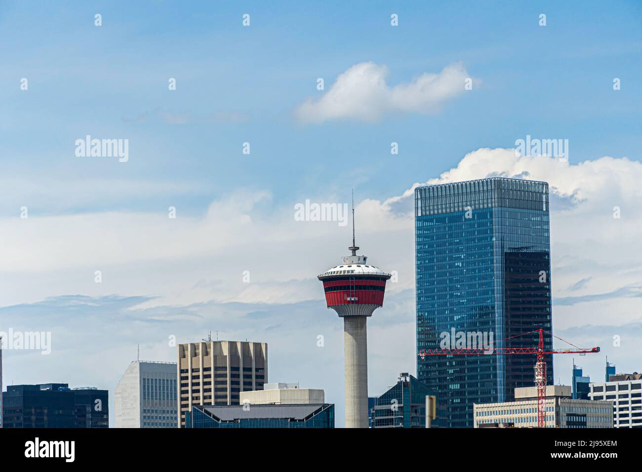 Calgary City business district downtown skyline buildings Stock Photo ...