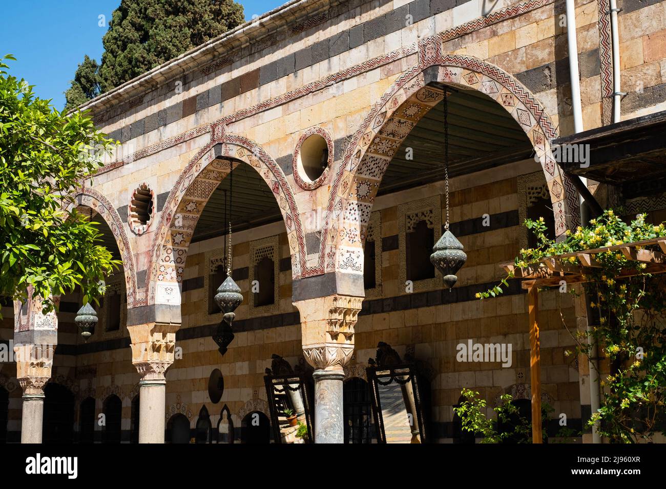 Damascus, Syria -May, 2022: Inside the historical landmark and museum ...