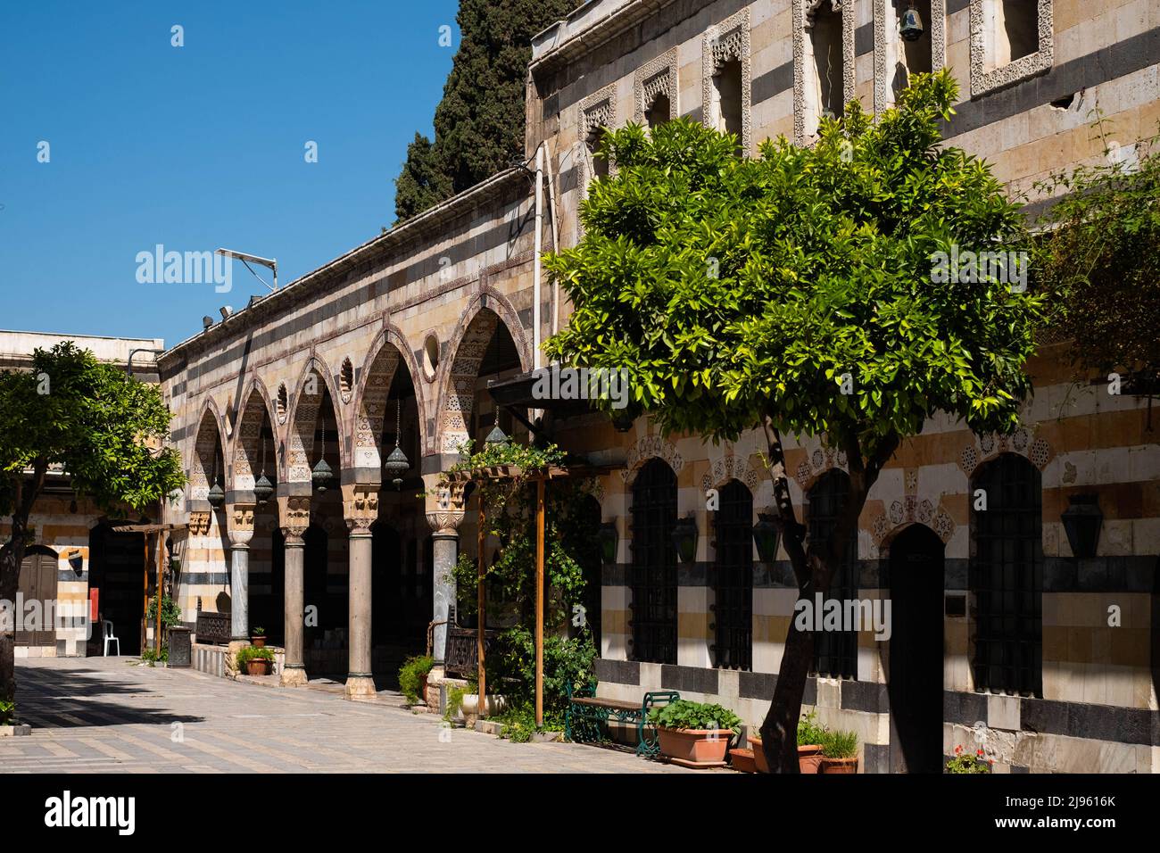 Damascus, Syria -May, 2022: Inside the historical landmark and museum ...