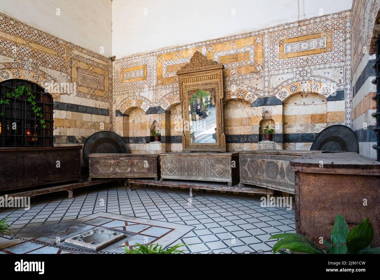 Damascus, Syria -May, 2022: Inside the historical landmark and museum ...