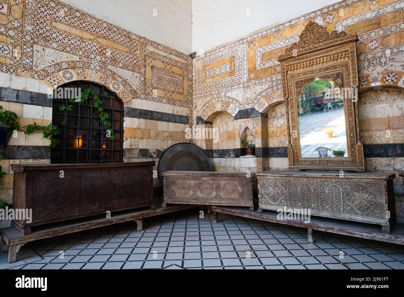 Damascus, Syria -May, 2022: Inside the historical landmark and museum ...