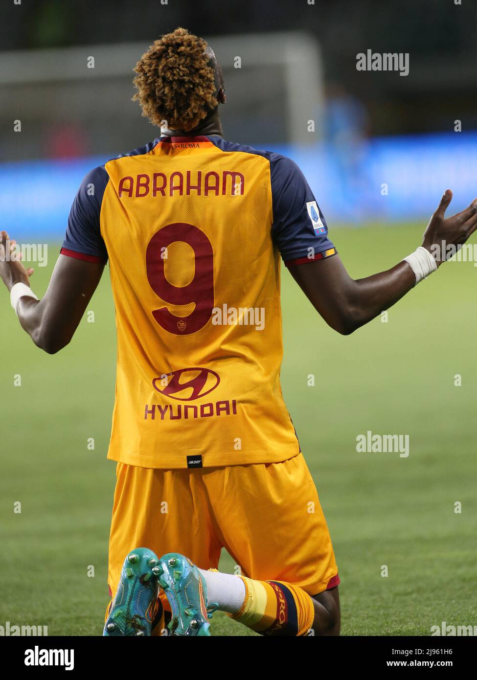 Tammy Abraham (AS Roma) celebrates the goal during the italian soccer ...