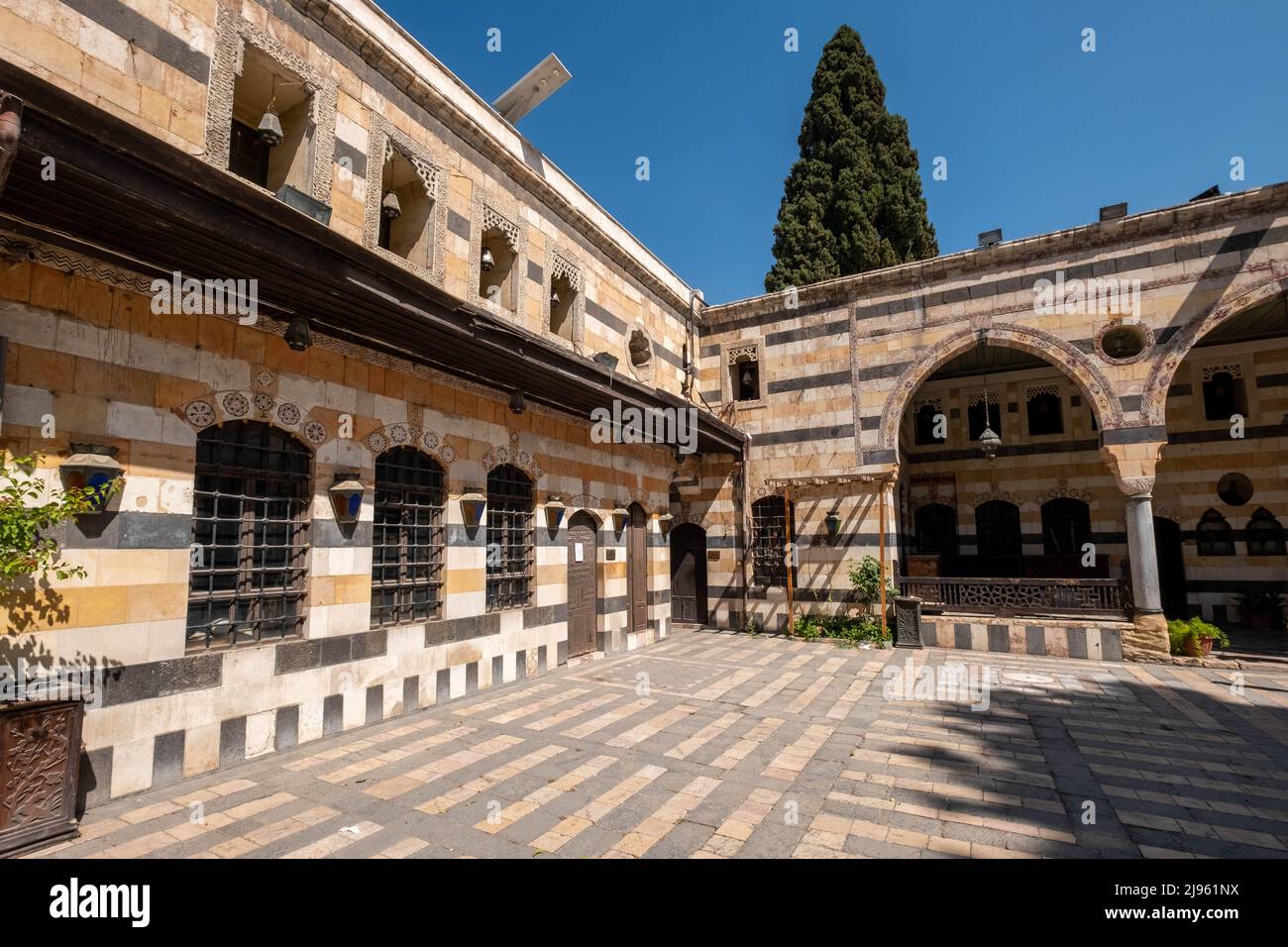 Damascus, Syria -May, 2022: Inside the historical landmark and museum ...