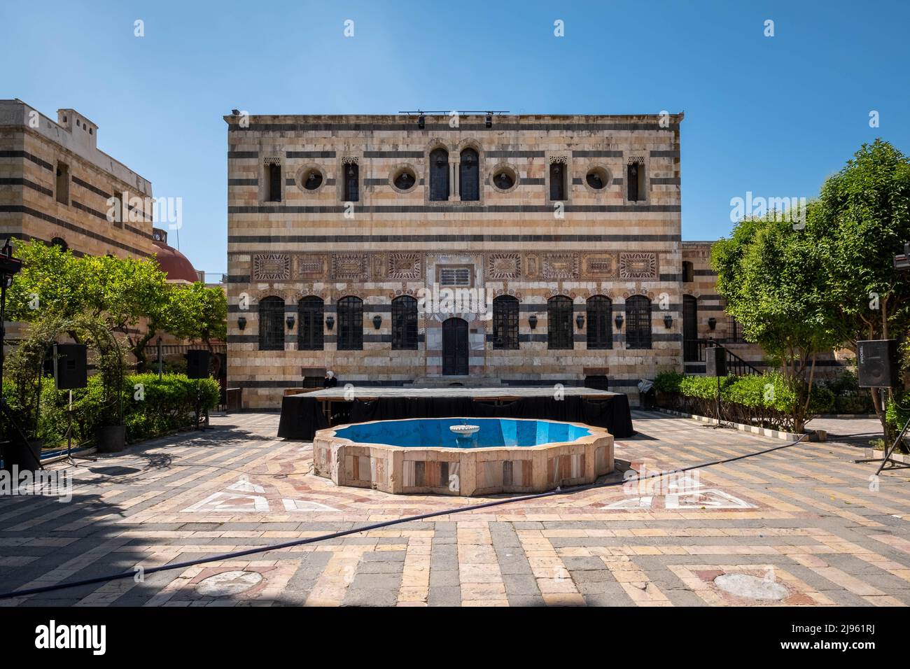 Damascus, Syria -May, 2022: Inside the historical landmark and museum ...