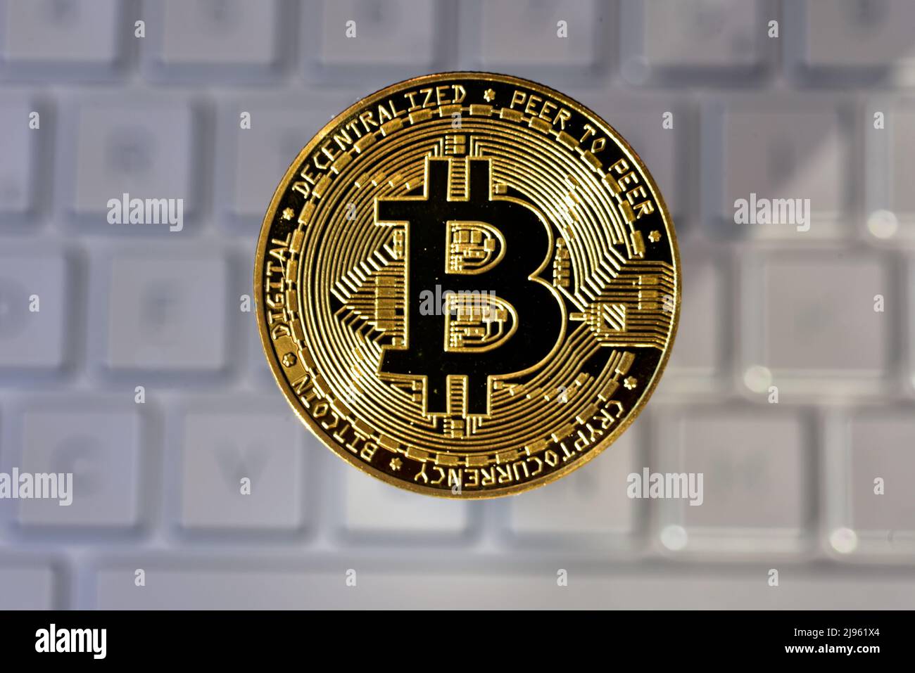 Bitcoin close up hi-res stock photography and images - Alamy