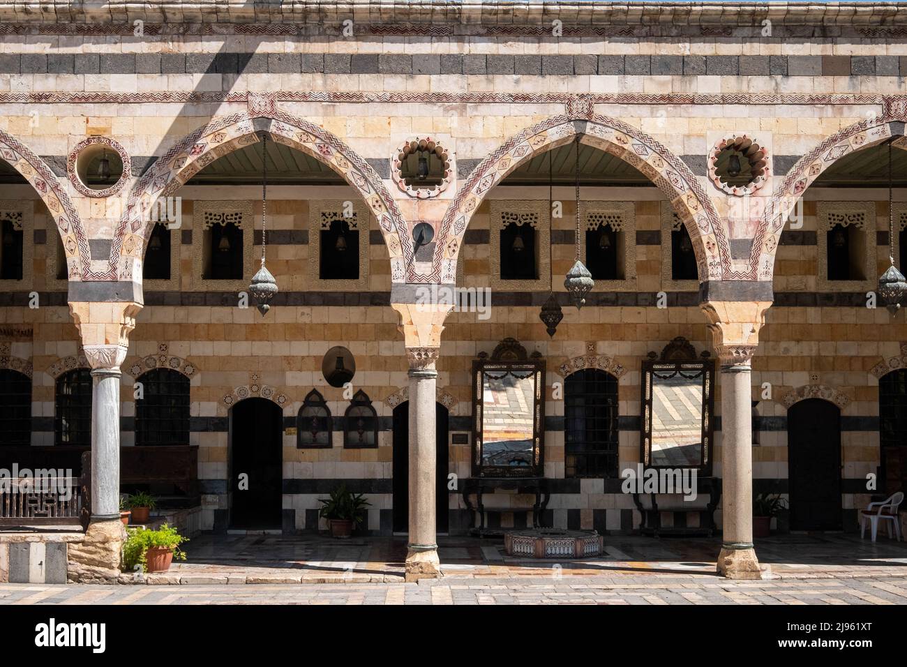 Damascus, Syria -May, 2022: Inside the historical landmark and museum ...