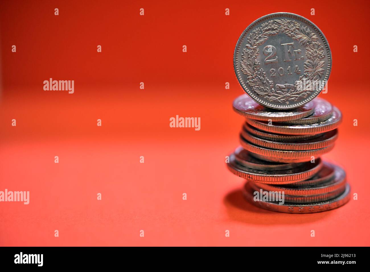 money swiss coins close up Stock Photo - Alamy