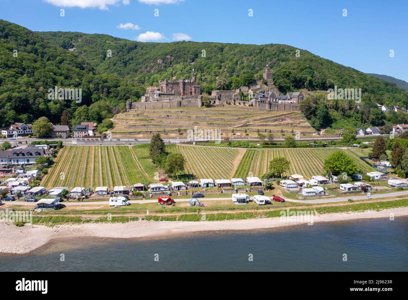 Burg Reichenstein, Trechtingshausen, Rhein Valley, Germany Stock Photo ...
