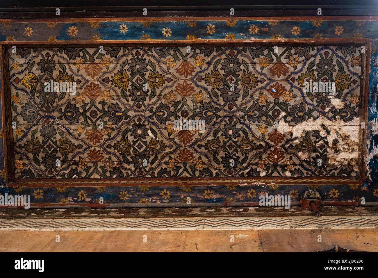 Damascus, Syria -May, 2022: Decoration detail inside the historical ...