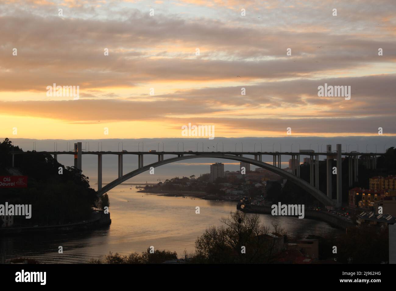 Arrabida bridge sunset hi-res stock photography and images - Alamy