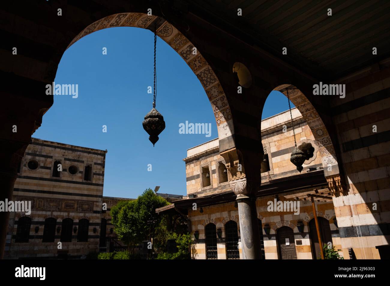 Damascus, Syria -May, 2022: Inside the historical landmark and museum ...