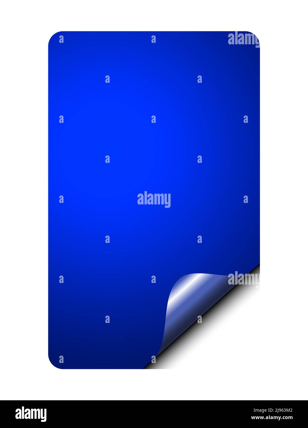 paper note sheet label with turn over edge curl Stock Photo - Alamy