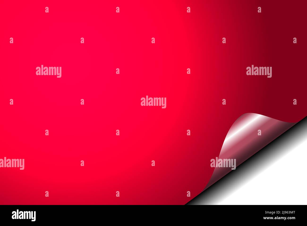 paper note sheet label with turn over edge curl Stock Photo - Alamy