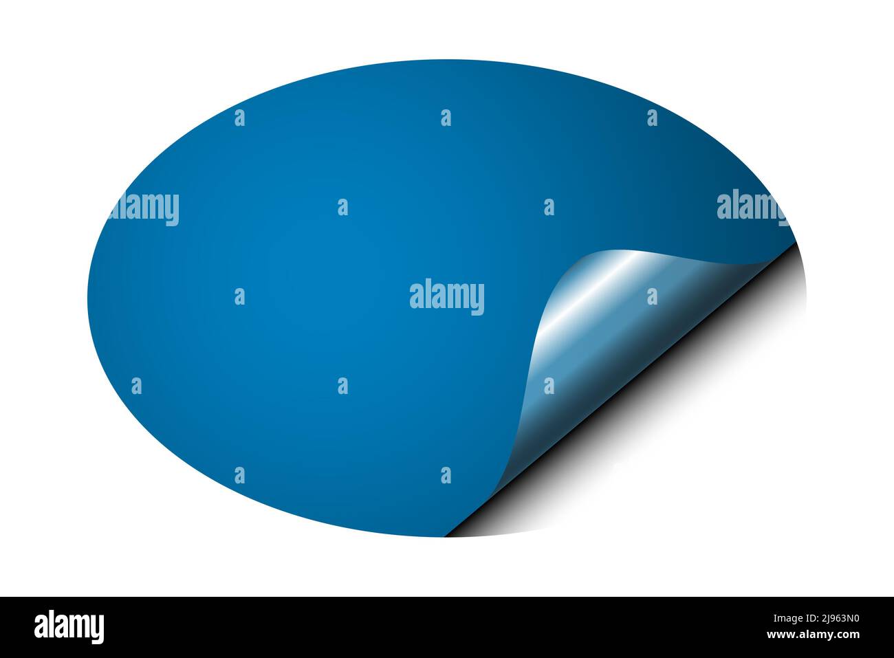 paper note sheet label with turn over edge curl Stock Photo - Alamy