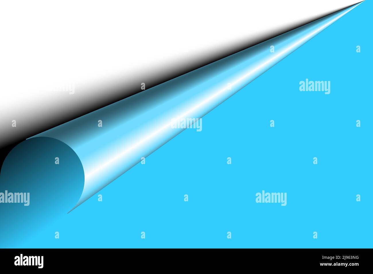 paper note sheet label with turn over edge curl Stock Photo - Alamy
