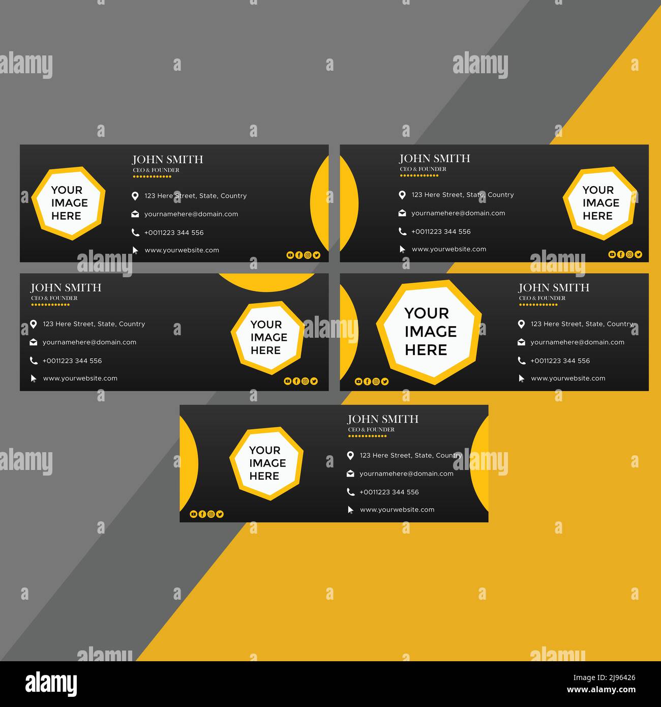 Web banner and social media facebook cover template design Stock Vector ...