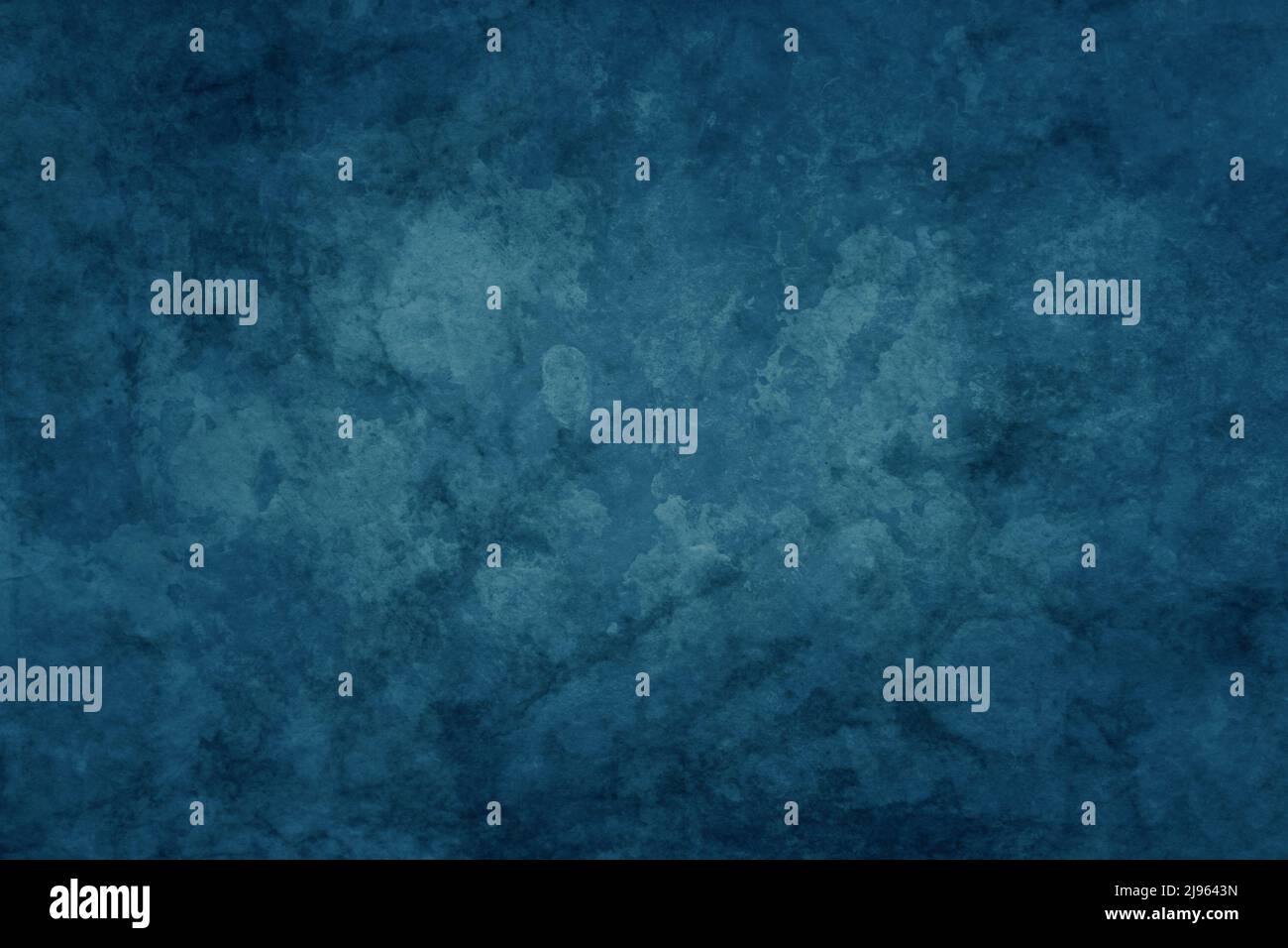 old blue background with vintage grunge paper texture or stone wall ...