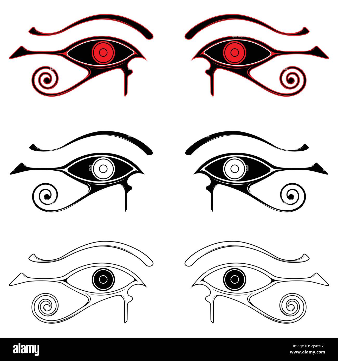 eye of horus, symbol and amulet of protection originating in ancient ...