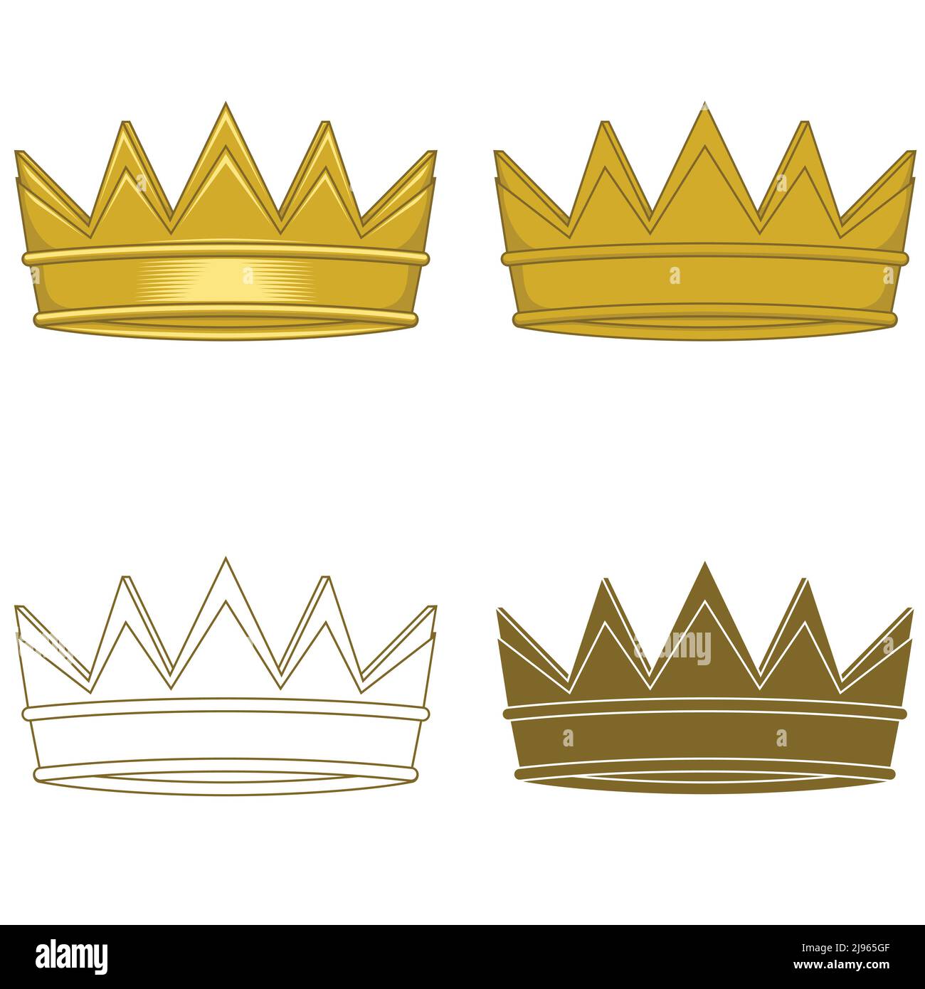 Medieval style golden crown vector design Stock Vector Image & Art - Alamy