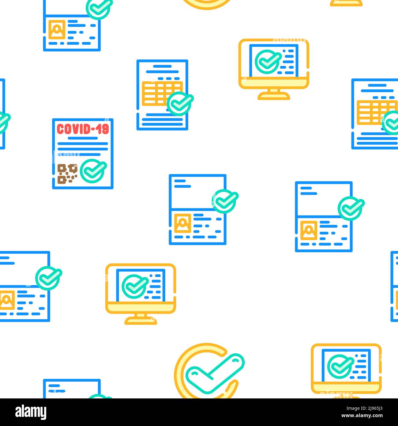 Compliance Quality Procedure Icons Set Vector Stock Vector Image & Art ...