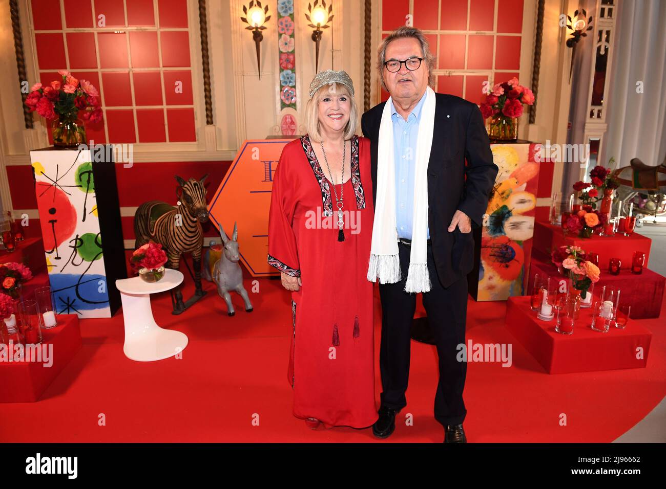 Munich, Germany. 20th May, 2022. Helmut Markwort and Patricia Riekel ...