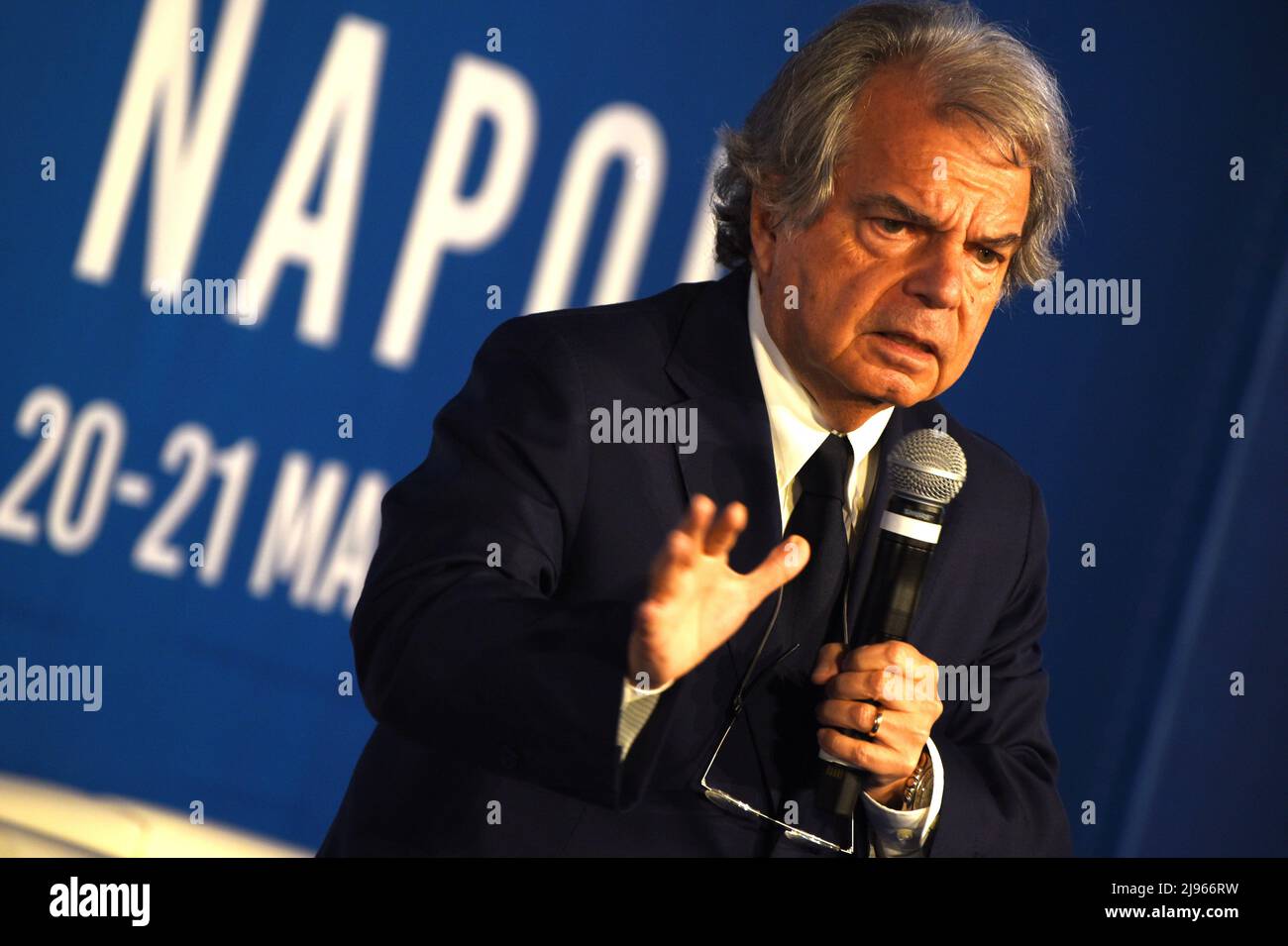 Naples, Italy. 20th May, 2022. Renato Brunetta Minister of Public ...