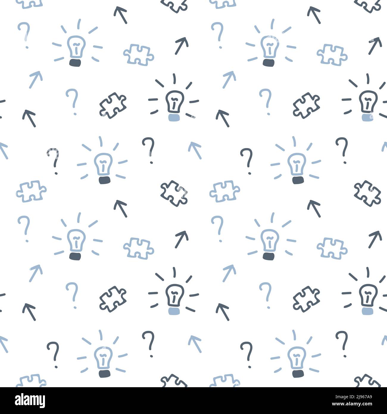 Seamless problem solving vector pattern Stock Vector Image & Art - Alamy