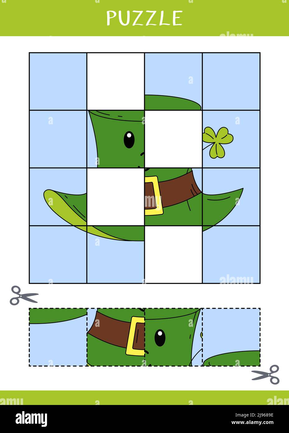 Puzzle for kids. Find the missing parts of the picture Stock Photo - Alamy