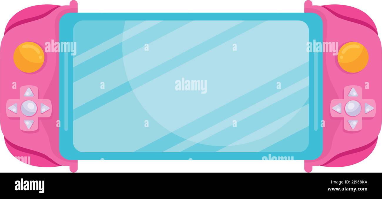 pink video game console portable icon Stock Vector Image & Art - Alamy