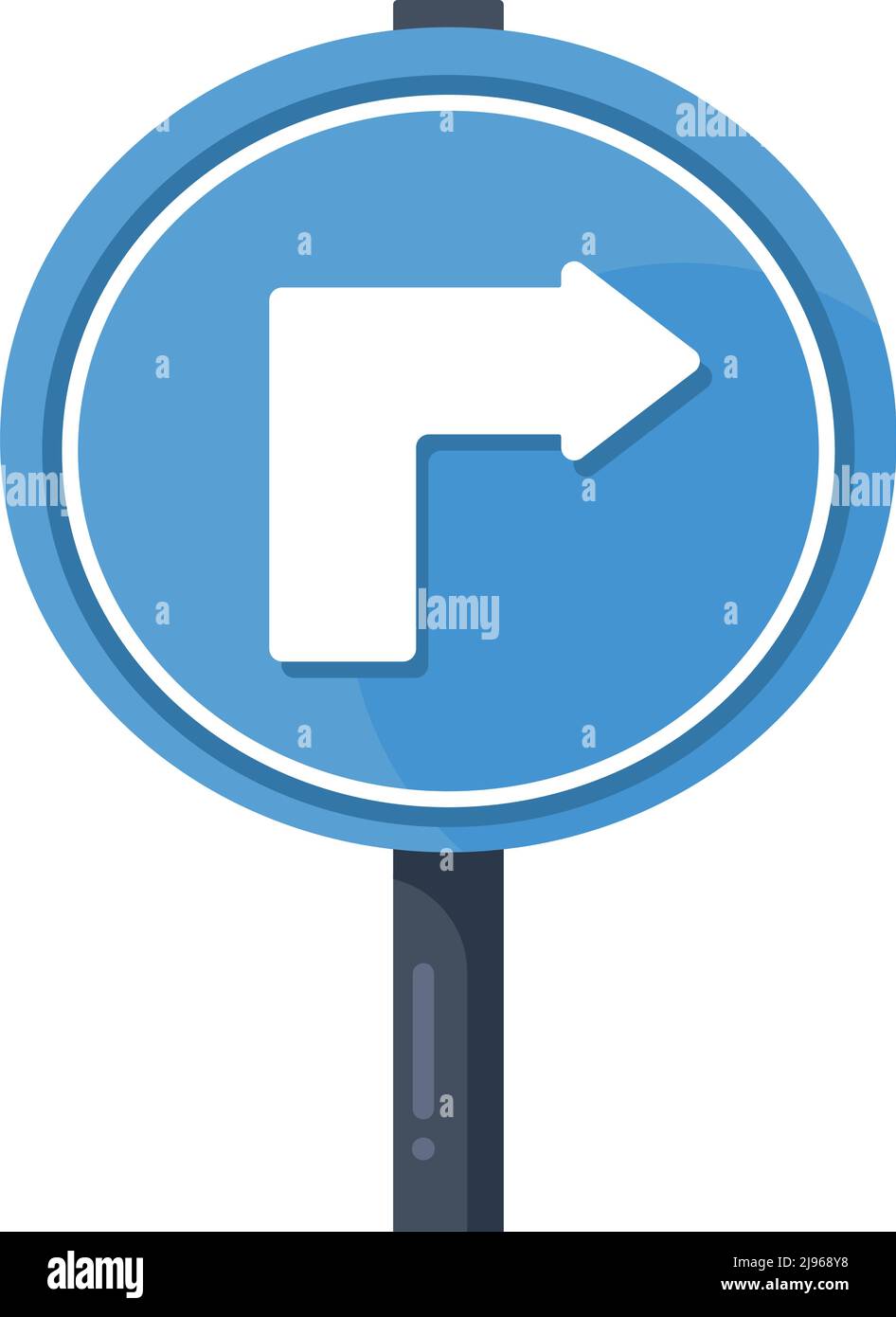 arrow right signal traffic icon Stock Vector Image & Art - Alamy