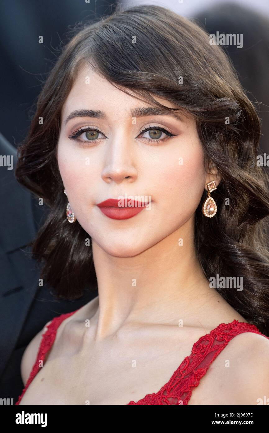 Cannes, France. 21st May, 2022. Caylee Cowan attends the screening of ...