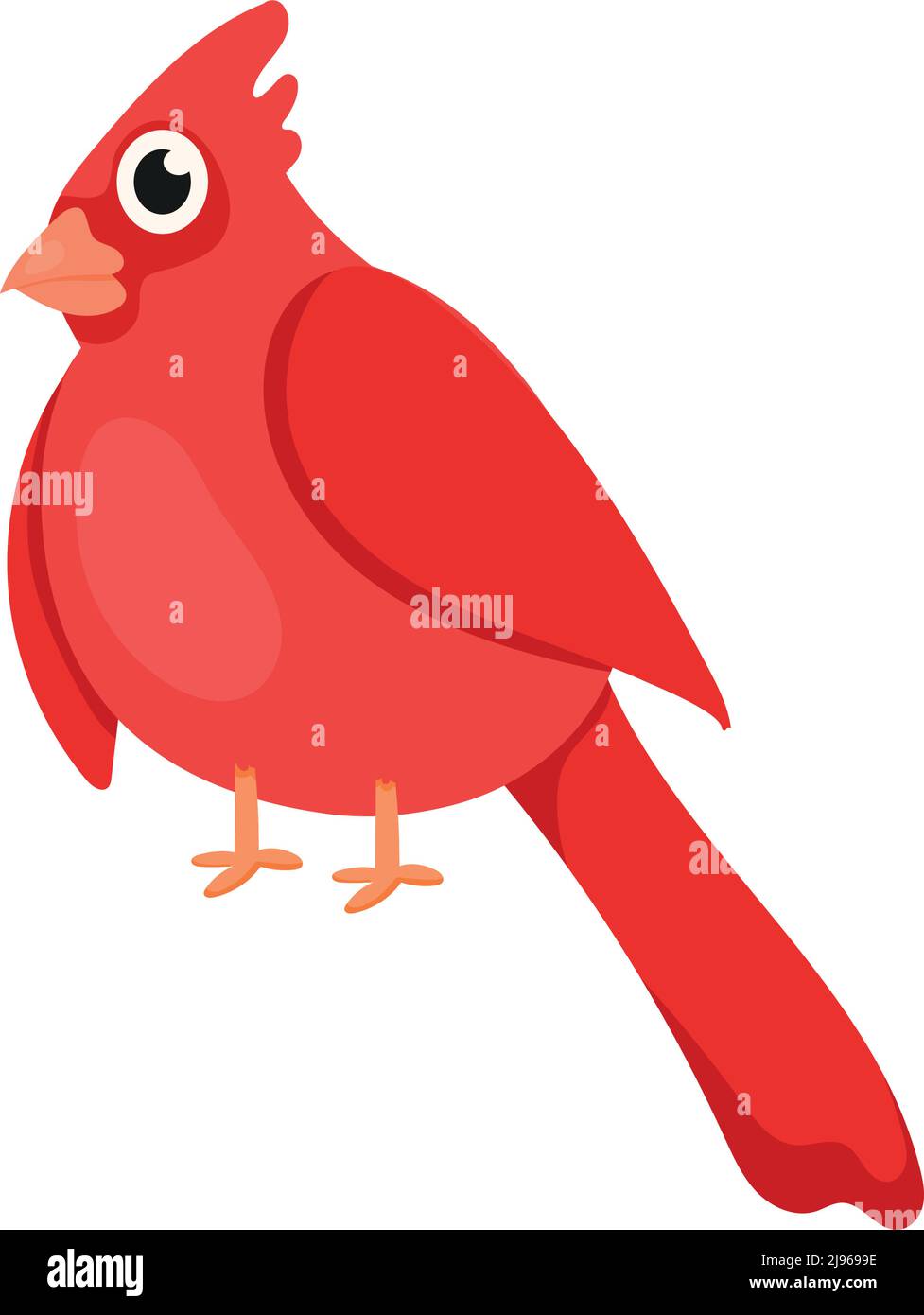 red bird animal fauna icon Stock Vector Image & Art - Alamy