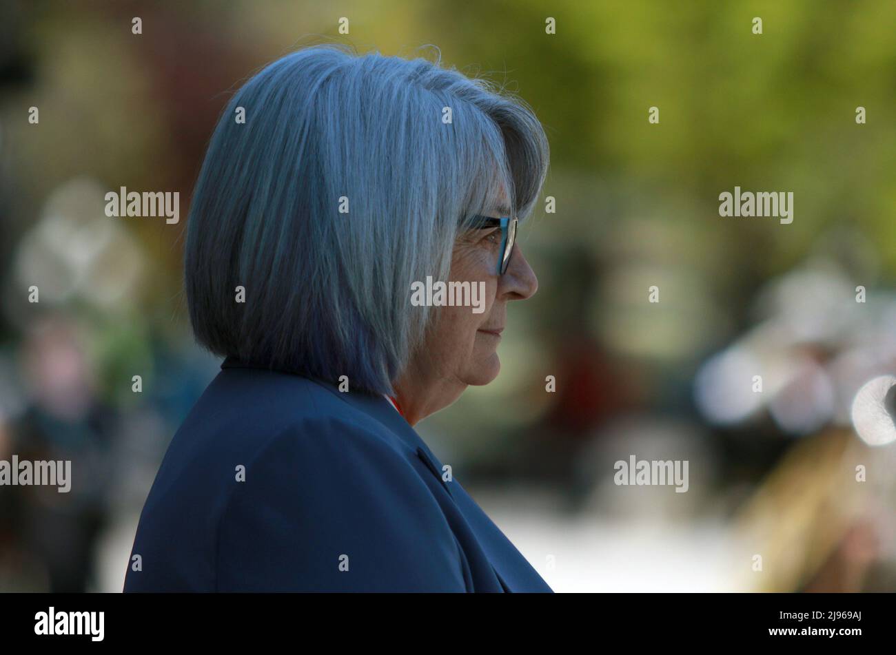 Canada. 20th May, 2022. Gov. Gen. Mary May Simon looks on at the Guard ...