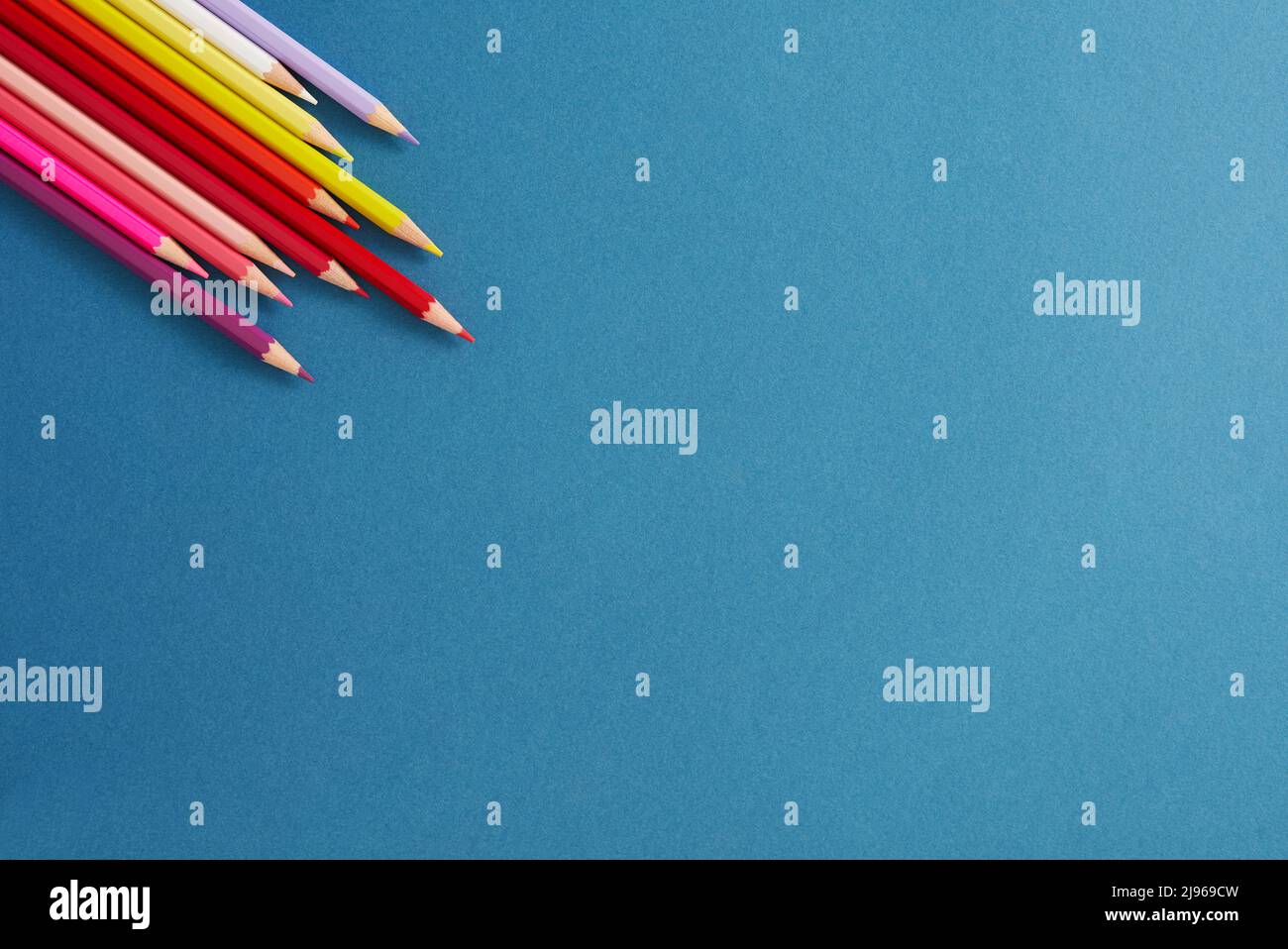 Large blue pencils hi-res stock photography and images - Alamy