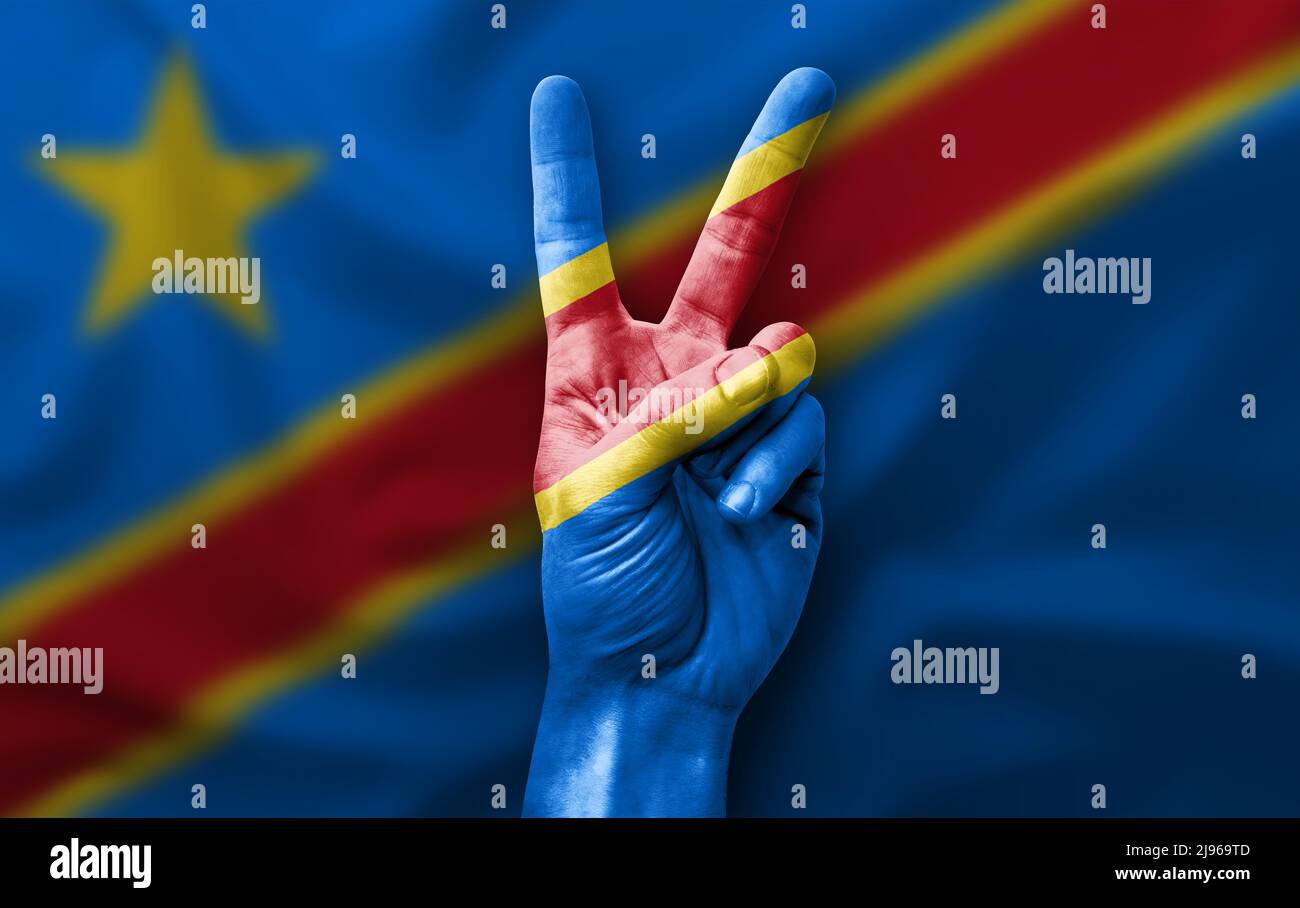 Congo fabric flag hi-res stock photography and images - Alamy