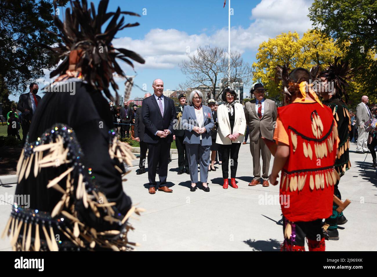 Canada. 20th May, 2022. B.C. Premier John Horgan, Gov. Gen. Mary May ...