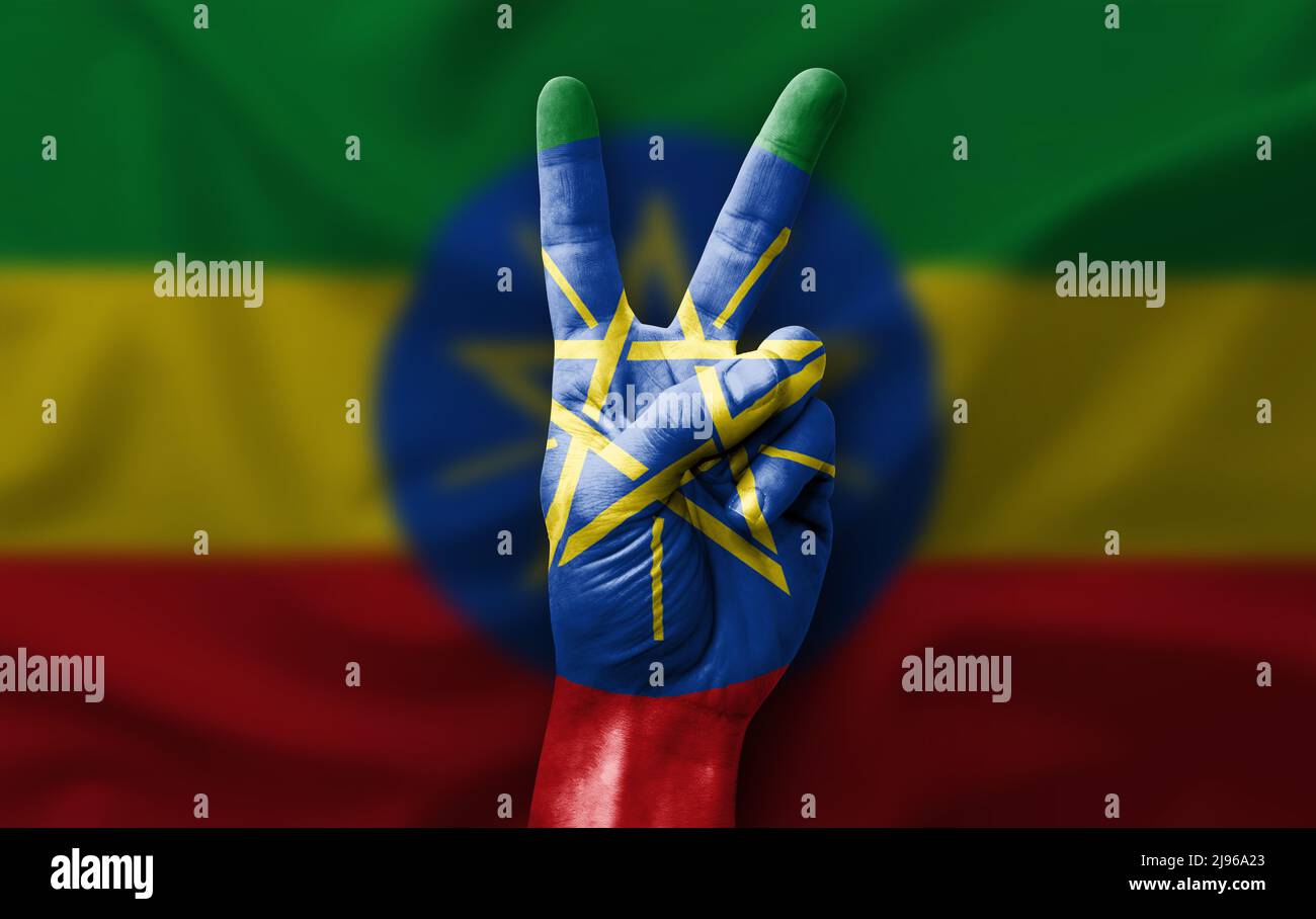 Fabric flag ethiopia hi-res stock photography and images - Alamy